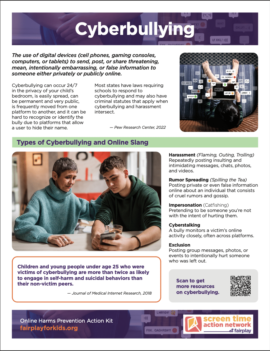 Online Harms Prevention Action Kit (2.0) - Fairplay